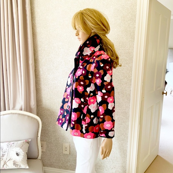 kate spade | Jackets & Coats | Kate Spade Pink White Black Jacket ...